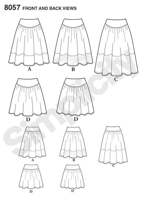 Out Of Print Misses Skirts In Three Lengths Unused And Factory Folded