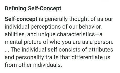 What Is Thebest Definition Of Self Concept Brainlyph