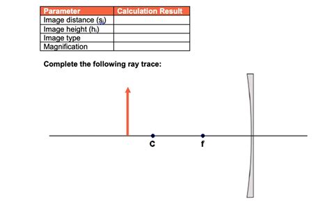 solved part 1 concave mirror print the ray diagrams provided in
