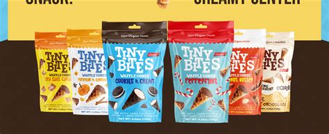 Tiny Bites Crispy Mini Waffle Cones Treats Premium Belgian Chocolate 4 24 Oz