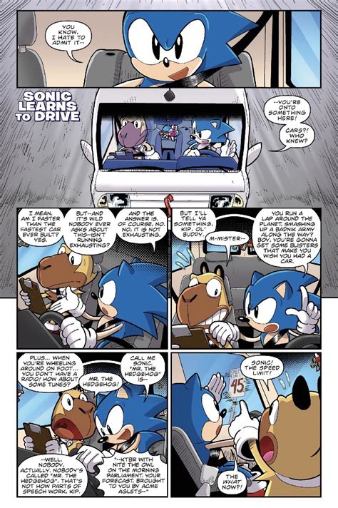 There Its Canon Sonic Drives Cars Because He Likes Them Stop Asking Dumb Questions Now R