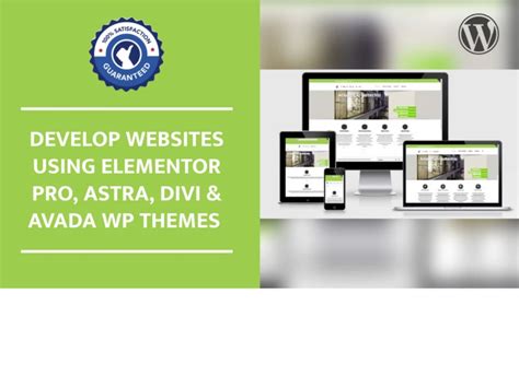 Responsive Wordpress Website Using Astra Avada Theme Divi And Elementor