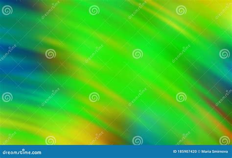 Light Green Yellow Vector Background With Wry Lines Stock Vector Illustration Of Blurry