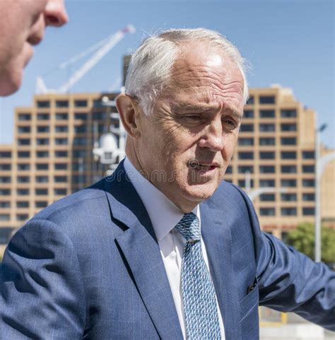 Former Australian Prime Minister Malcolm Turnbull Thinking Editorial