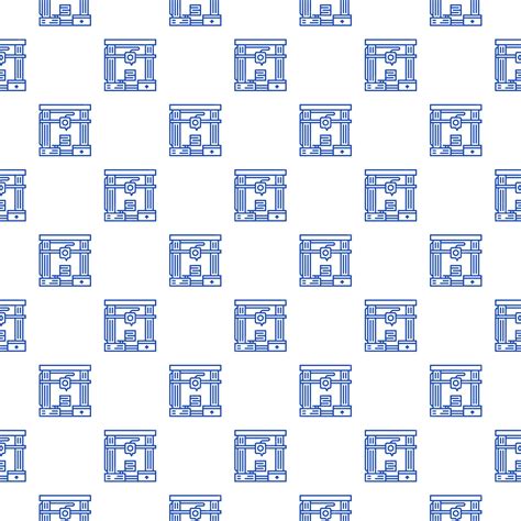 Premium Vector 3d Printer Vector Thin Line Seamless Background Additive Manufacturing Pattern