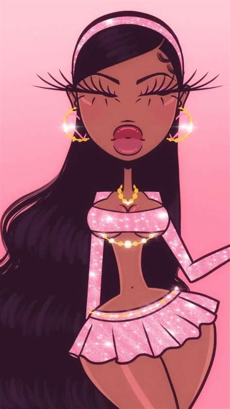 Pin By ﹩ On Pins By You Baddie Cartoon Aesthetic Pfp Mini Canvas Art Girls Cartoon Art