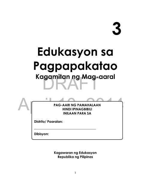 Grade 3 Esp Learners Module Pdf