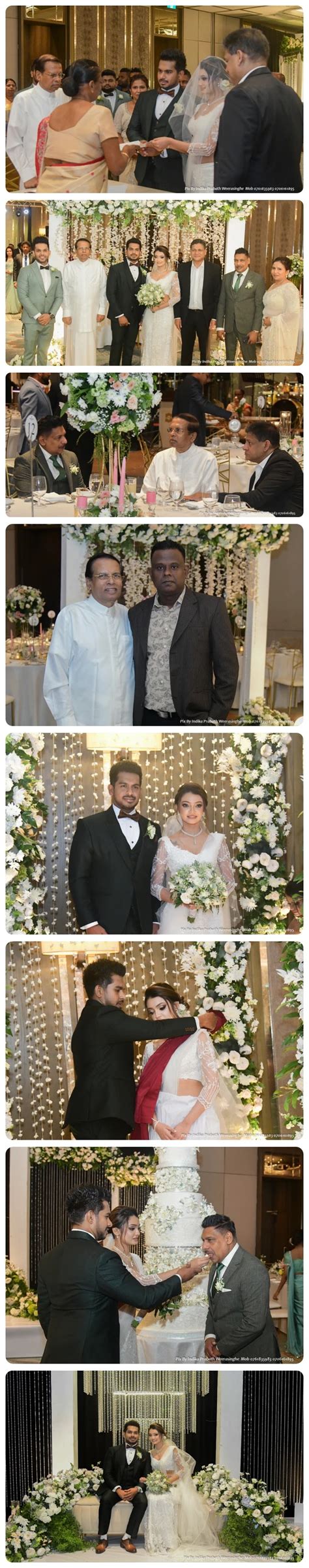 මංජුල පීරිස්ගේ පුතණුවන්ගේ විවාහ මංගල්‍යය Photos