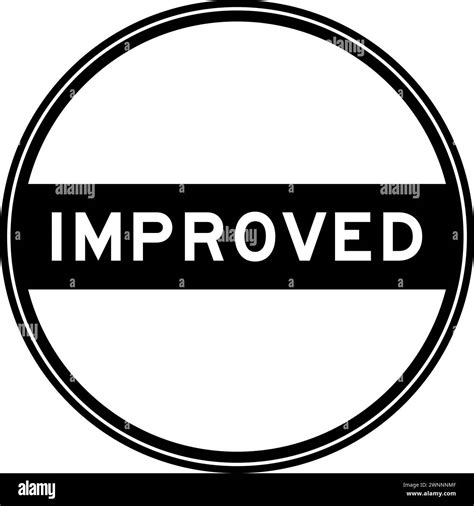 Black Color Round Seal Sticker In Word Improved On White Background Stock Vector Image Art Alamy