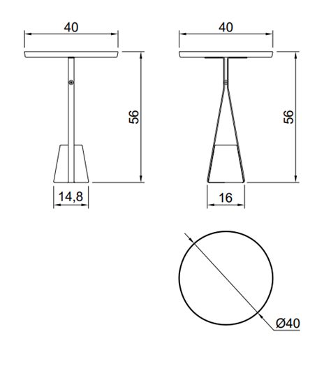 Antonio Lupi Halo 2b Tavolino Di Design 40 Cm Con Base In Marmo Di