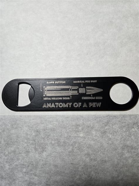 Anatomy Of A Pew Bottle Opener Etsy