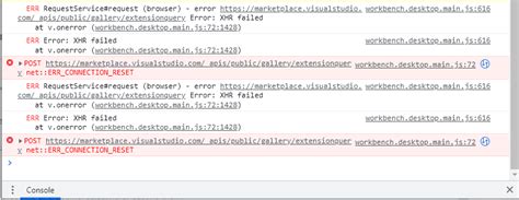 Network Errors On Startup And Extension Load · Issue 173464 · Microsoftvscode · Github