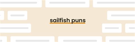 21 Best Sailfish Puns For 2025 Updated November Punpress