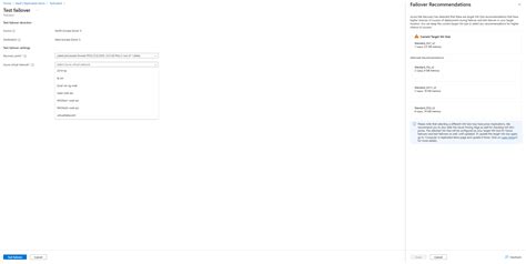 Azure Site Recovery フェールオーバー フローの代替仮想マシン サイズに関する推奨事項 Azure Site