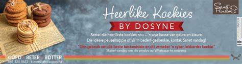 Housefinder Sanet Van Wyk Prinsloo 🍪 Heerlike Koekies By Dosyne Goed • Beter • Botter