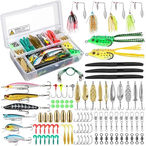 Plusinno 102pcs Fishing Lures Kit Plusinno