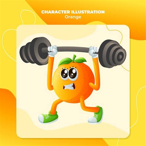 Premium Vector Cute Orange Character Wearing A Graduation Cap And