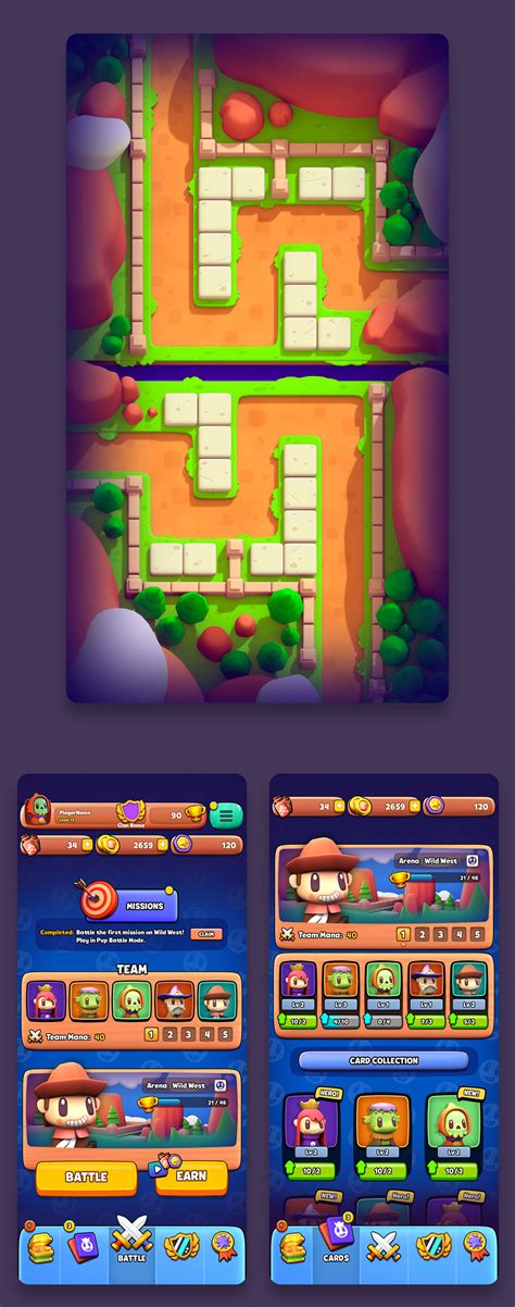 Mobile Game Ui Concepts Behance