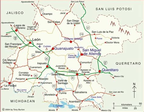 Interactive Map Of Guanajuato Mexconnect