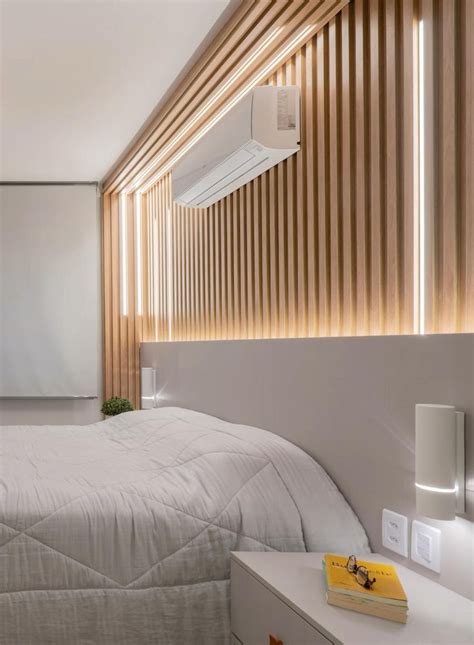 Quarto Pequeno De Casal Moderno Com Ripados Camilachalonarq