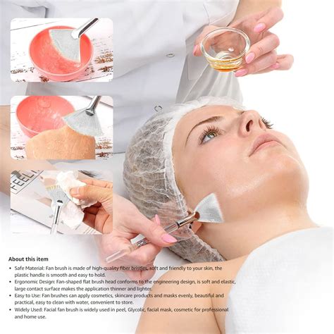 Buy Soft N Style Taklon Fan Mask Brush Acid Applicator For Glycolic