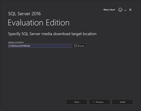 Instalacja błyskawiczna SQL Server 2016 w edycji Evaluation