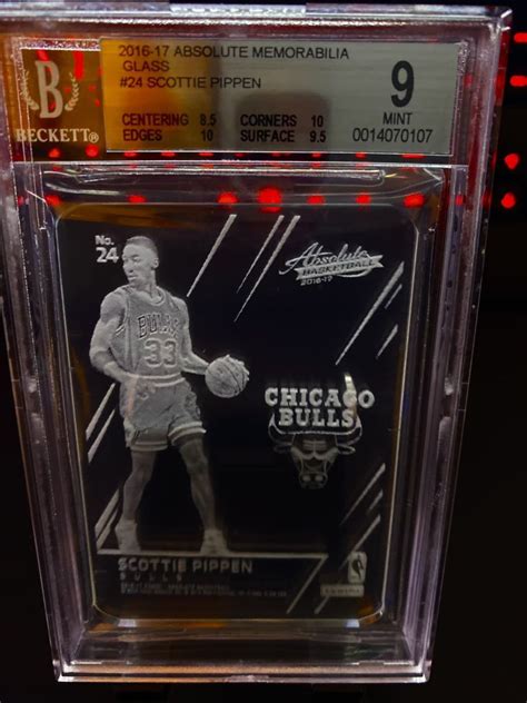 【未使用に近い】スコッティ ピッペン 90 Panini Absolute Memorabilia Glass Ssp マイケルジョーダン