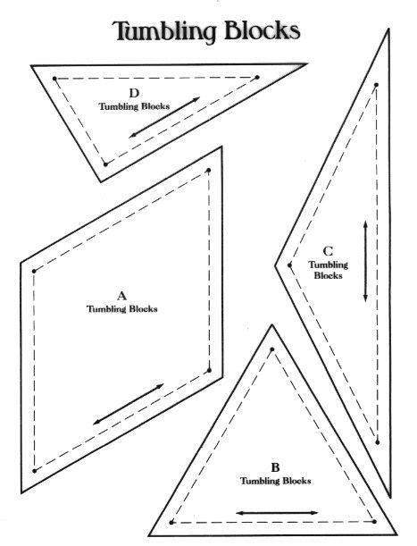 Tumbling Blocks Quilt Pattern