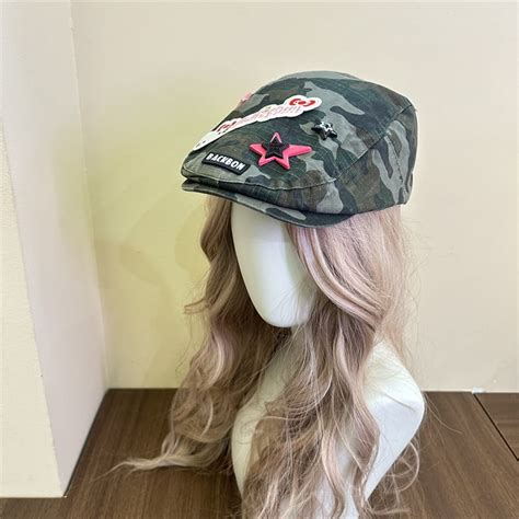 Hello Kitty Flat Cap Pink Hello Kitty Leopard Baseball Cap For Women