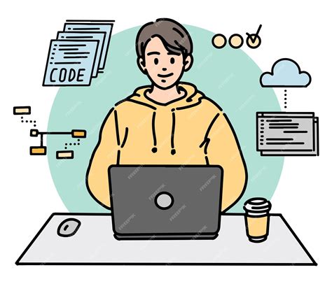 Premium Vector Illustration Of A Developer Coding For Web Development
