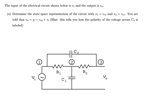 Get Answer The Input Of The Electrical Circuit Shown Below Is Vi And The Output Is Vo A