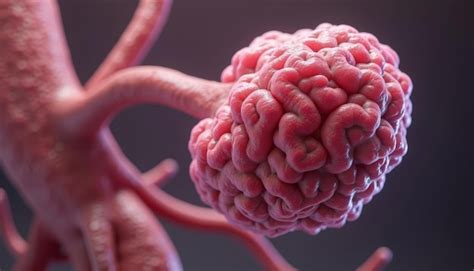Detailed 3d Visualization Of A Cancerous Tumor In Human Biology For Educational Use Premium Ai