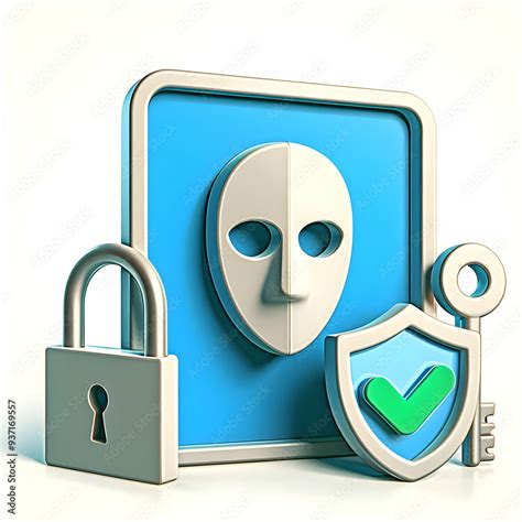3d Icon As Fake Profile And Security Key Concept As A Fake Profile Icon
