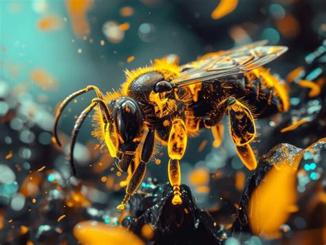 Premium Ai Image Apiary Anomaly Surreal Bee Realism In A Scifi Blur