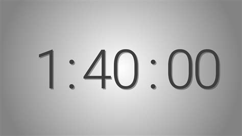 100 Minutes 1hr 40min Countdown Timer Beep At The End Simple