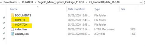 Patch Upgradation Activity For Sage X3 Version 11