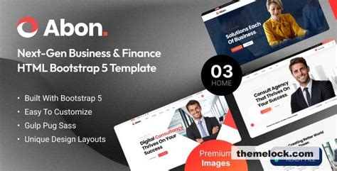 Abon Multipurpose Business Finance HTML Template Themelock