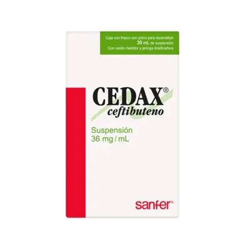 Cedax 36 Mg Con 30 Ml De Suspensión Prixz Farmacia Online