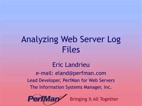 Ppt Analyzing Web Server Log Files Powerpoint Presentation Free