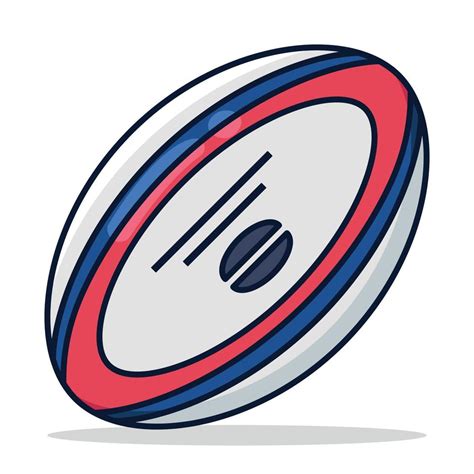 Rugby Ball Cartoon Style 16269619 Vector Art At Vecteezy