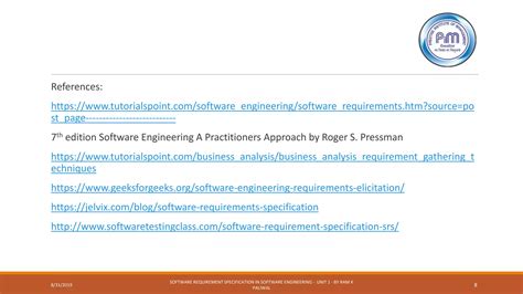Srs Software Requirement Specification In Software Engineering Basics By Ram K Paliwal Pptx