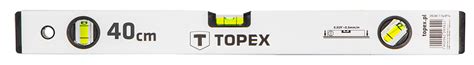 Poziomnica Aluminiowa Anodowana 40 Cm 3 Libelle TOPEX GTX POLAND