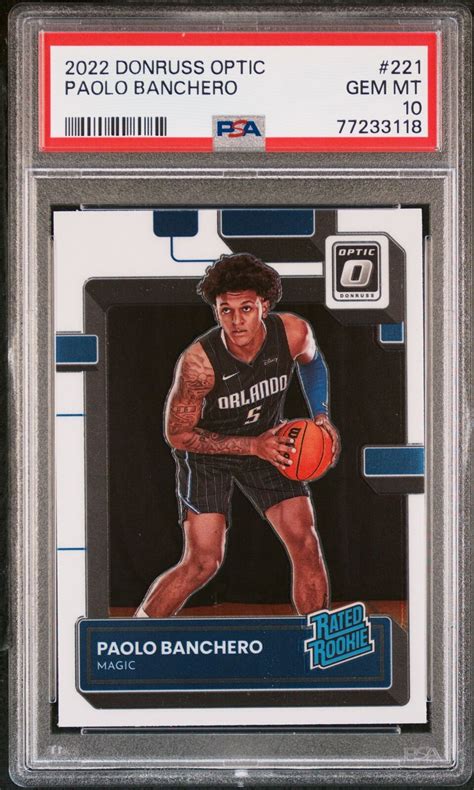 Paolo Banchero 2022 Optic 221 Base Price Guide Sports Card Investor