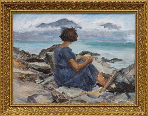 Девушка у моря Изобразительное искусство Живопись Искусство