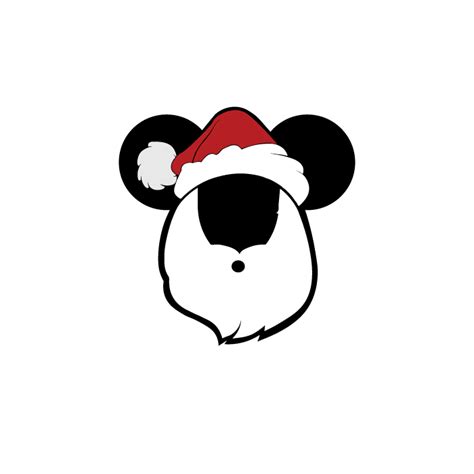 Mickey Head Santa Png Mickey Christmas Png Mickey Minnie M Inspire