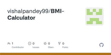 Github Vishalpandey Bmi Calculator