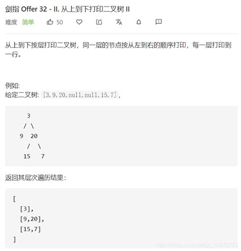 剑指 Offer 32 Ii 从上到下打印二叉树 Ii （要求一层一层地输出）把树一层一层输出 Csdn博客