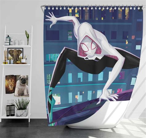Spider Gwen Ghost Spider 1 Comic Book Cover Shower Curtain