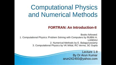 lecture 1 8 fortran an introduction ii youtube