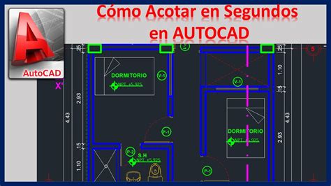 CÓMO ACOTAR PLANOS EN AUTOCAD EN SEGUNDOS sin Autolisp COSREC YouTube